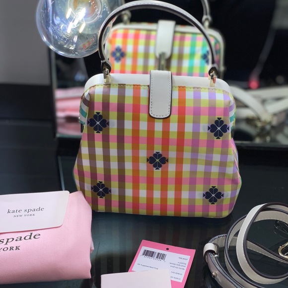 kate spade | Bags | New Rare Kate Spade Plaid Small Top Handle Bag ...